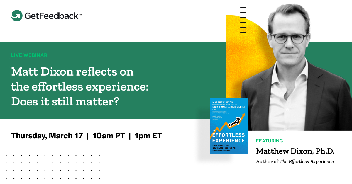Matt Dixon reflects on the effortless experience: Does it still matter?